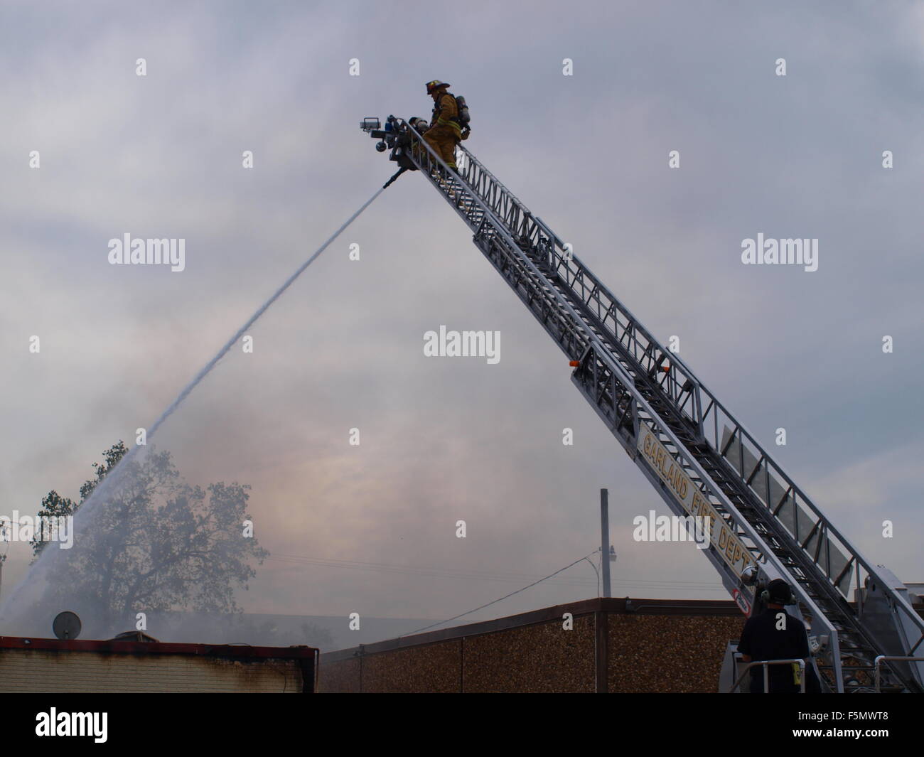 Garland Light Industrial Business Fire Stock Photo - Alamy