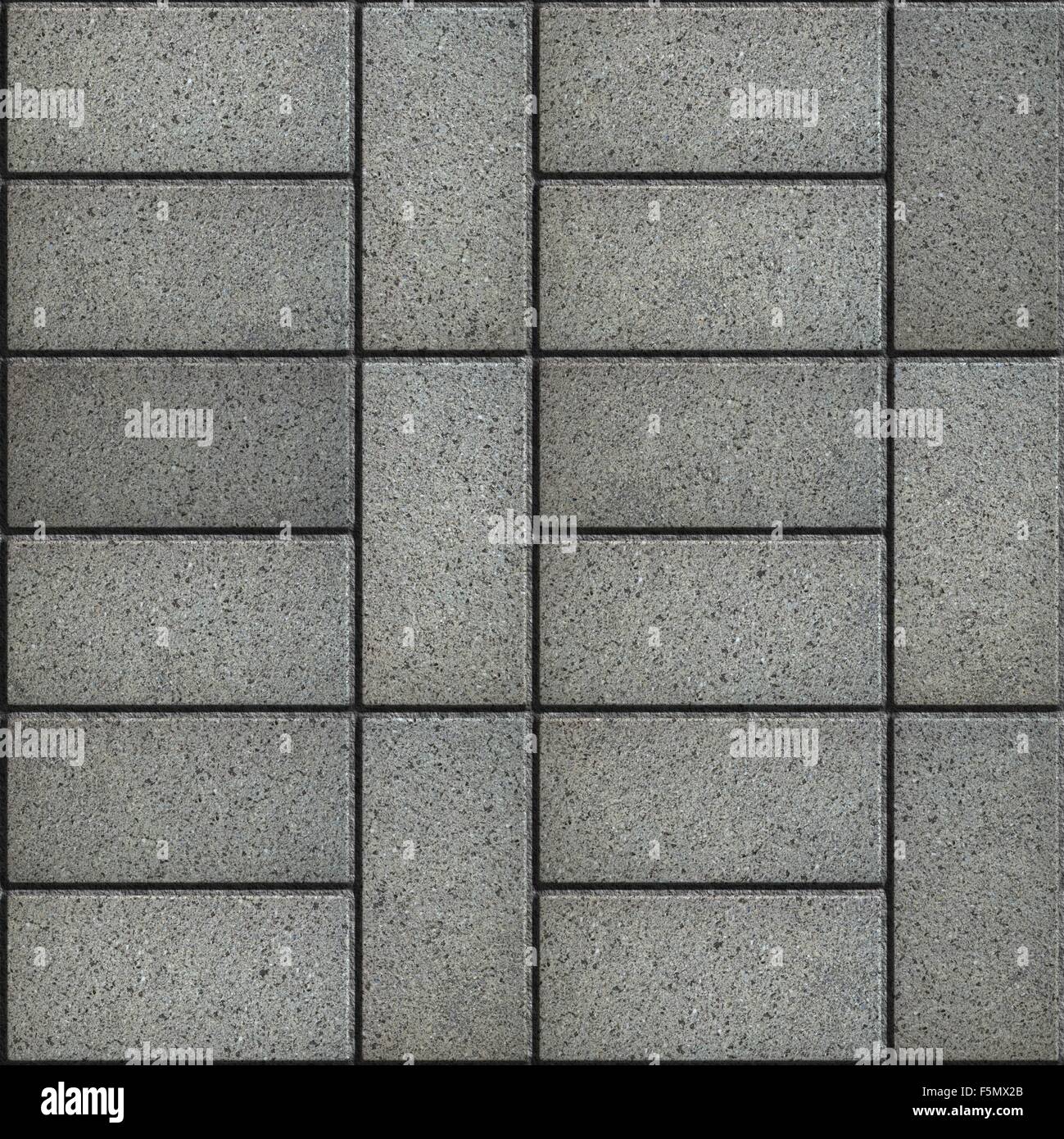 Seamless Texture of Rectangular Gray Paving Slabs Stock Photo - Alamy