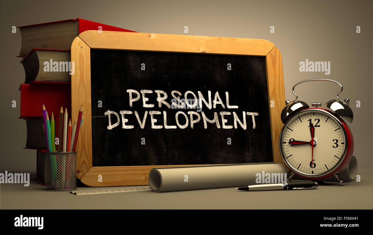 Hand Drawn Personal Development Concept on Chalkboard Stock Photo - Alamy