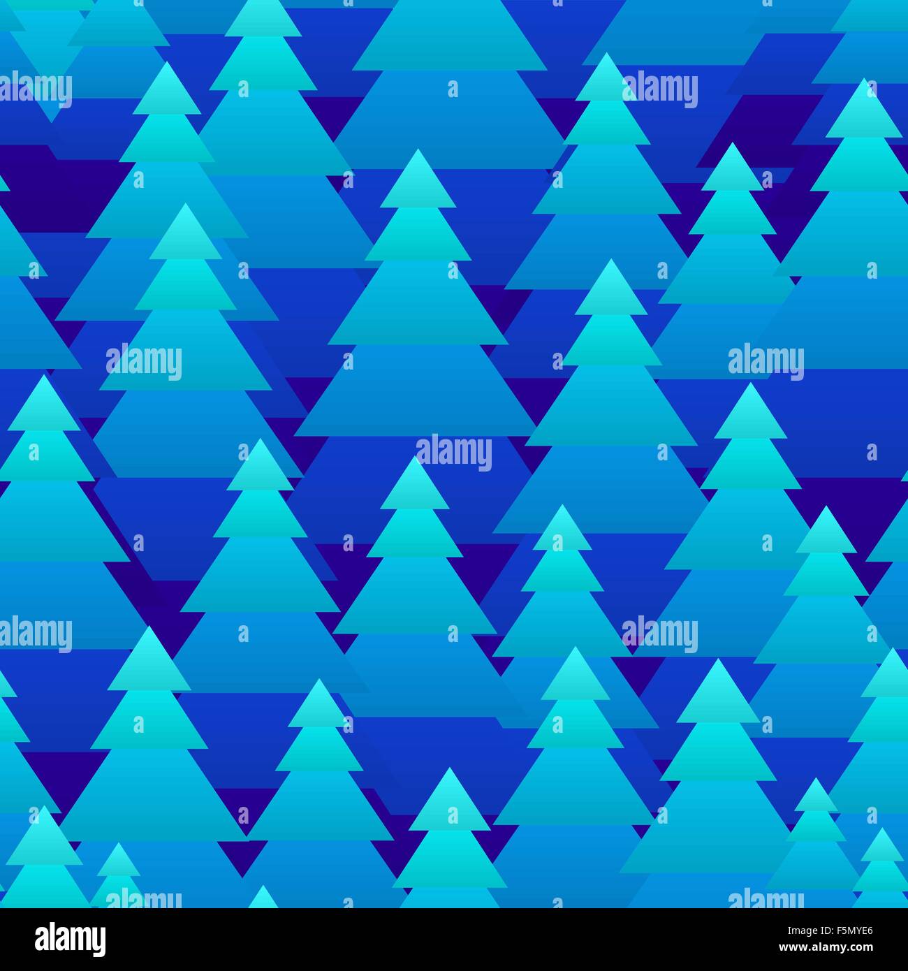 Abstract Christmas trees forest seamless pattern Stock Vector Image ...