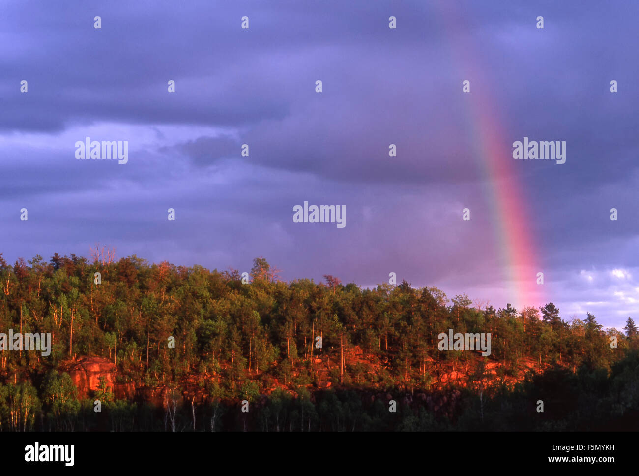 Rainbow sunset hills hi-res stock photography and images - Alamy