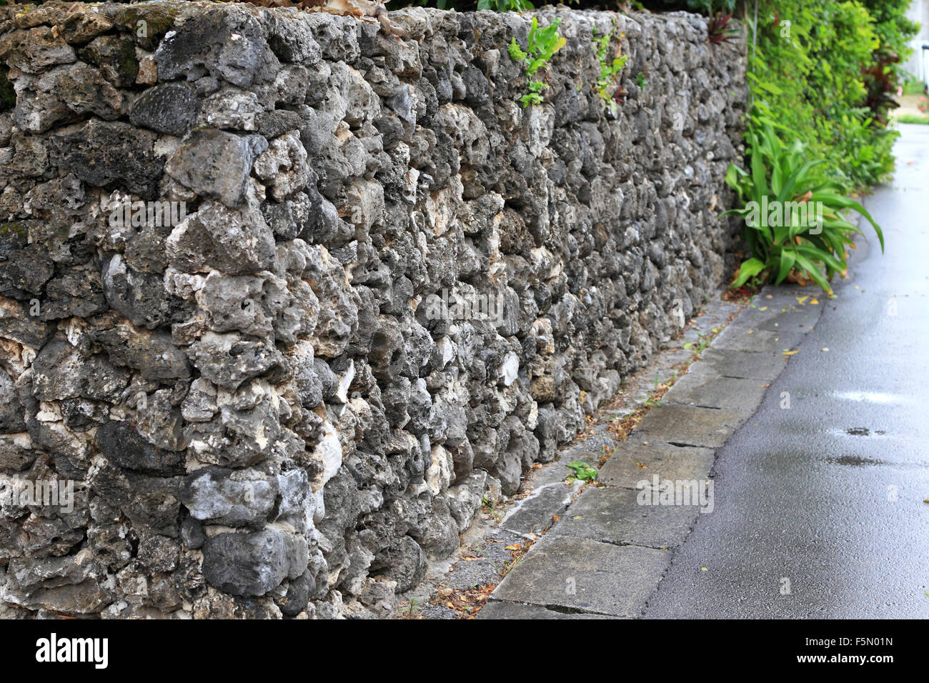 Stone House of Ishigaki Island, Yaeyana, Okinawa, Japan Stock Photo - Alamy