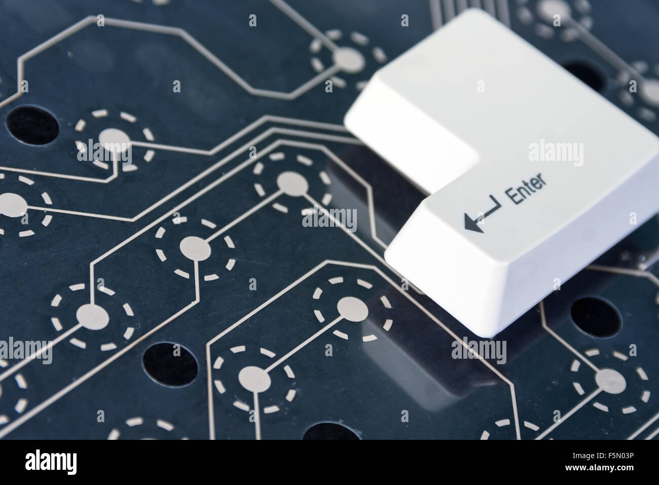 A computer key button on abstract background Stock Photo - Alamy