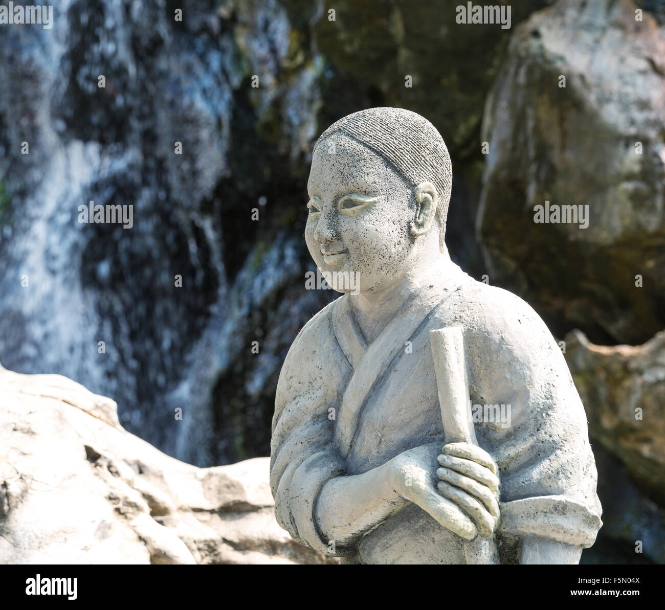Monk statue in Wat Po Temple, Thailand Stock Photo - Alamy