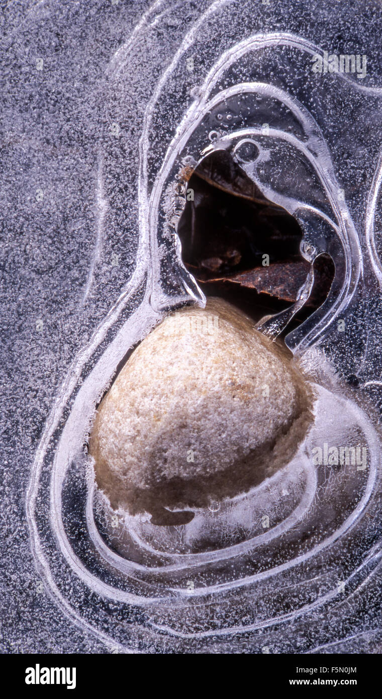 Rock and ice patterns, Sudbury, Ontario, Canada Stock Photo - Alamy