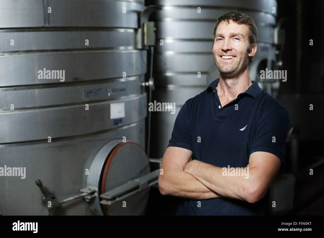 Napa, CA, USA. 5th Nov, 2015. Jim Duane, winemaker at Seavey Vineyard ...