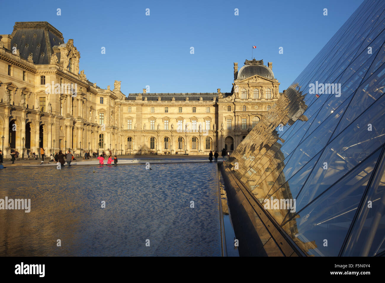 The Louvre Pyramid and Palace, Paris, France Stock Photo - Alamy