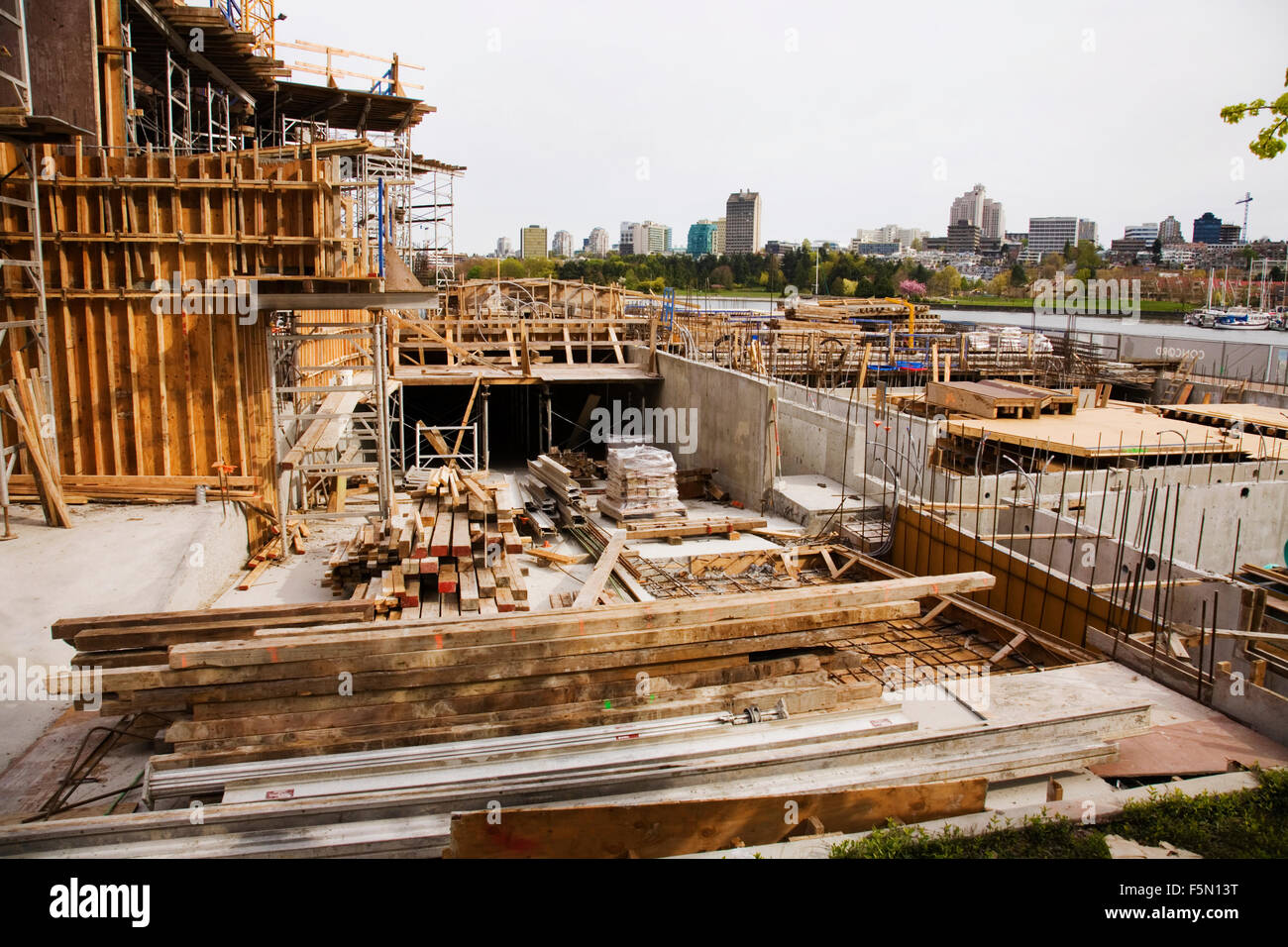 Construction on building, Vancouver, BC, Canada Stock Photo - Alamy