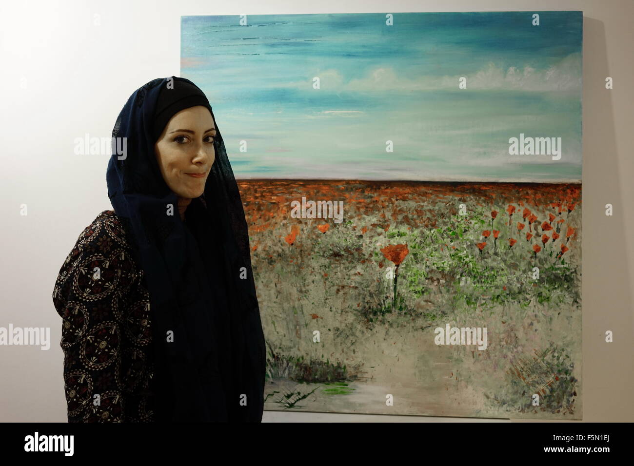 London, UK. 6th Nov, 2015. Artist Sara Russell showcasing her latest ...