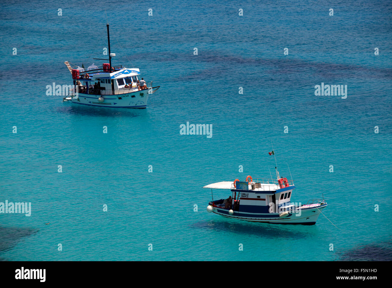 Flying boats at Tabaccara bay in Lampedusa, Italy Stock Photo - Alamy