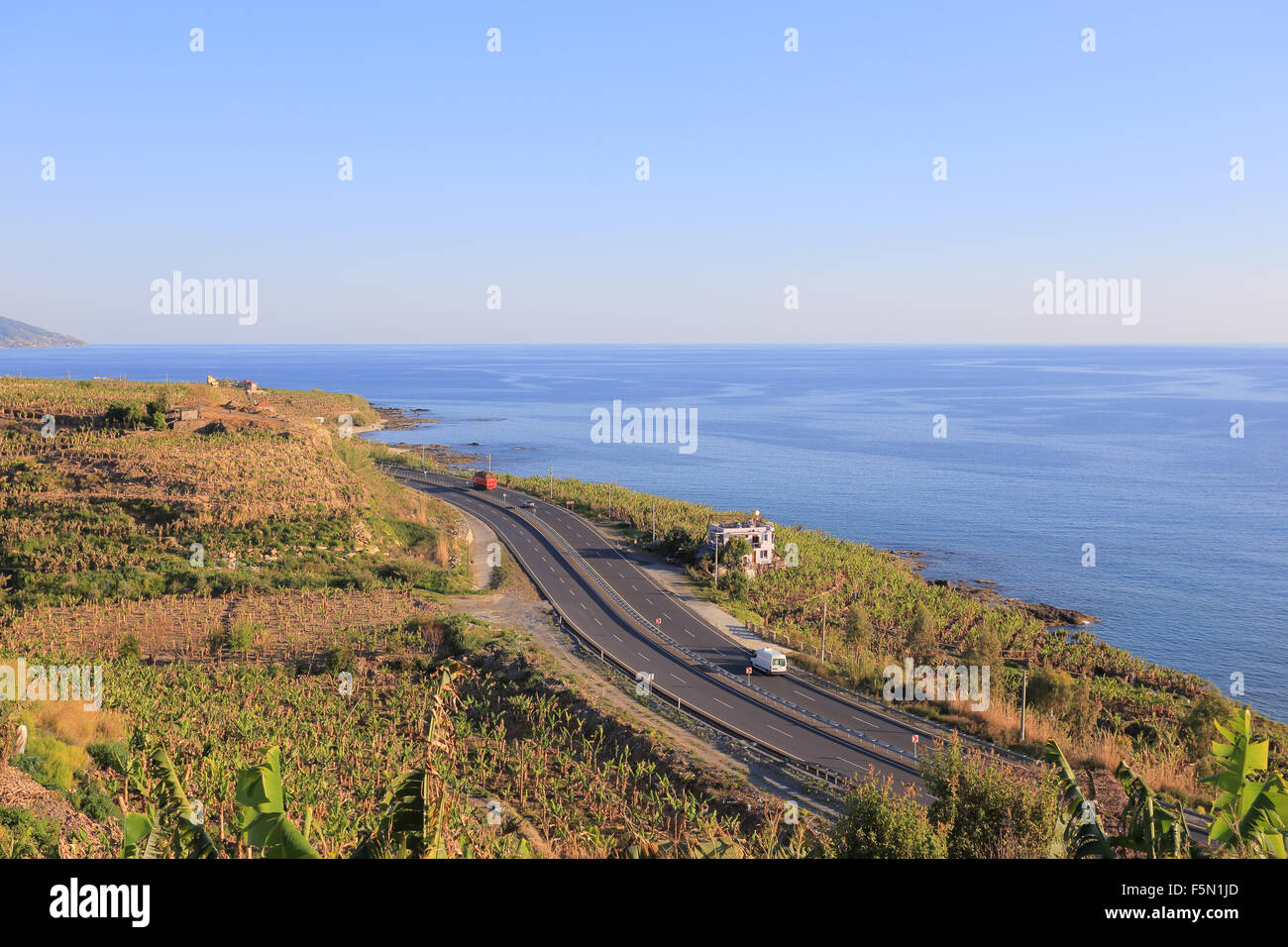 Road and sea Stock Photo - Alamy