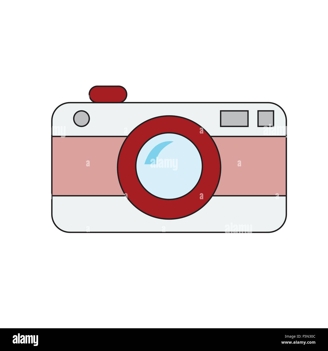 Retro style camera on Stock Vector Images - Alamy