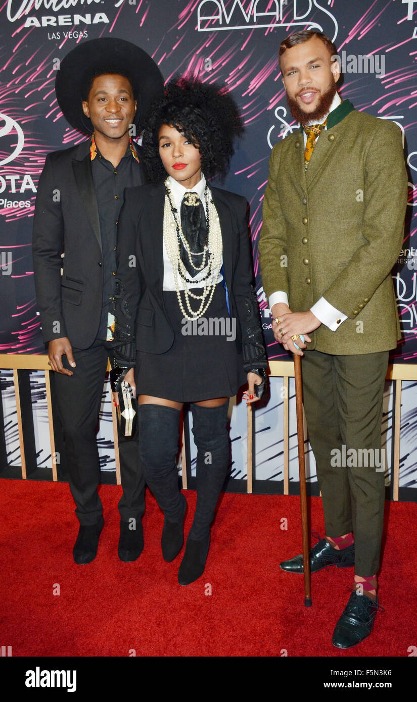 Las Vegas, Nevada, USA. 6th Nov, 2015. Roman GianArthur, Janelle Monae ...