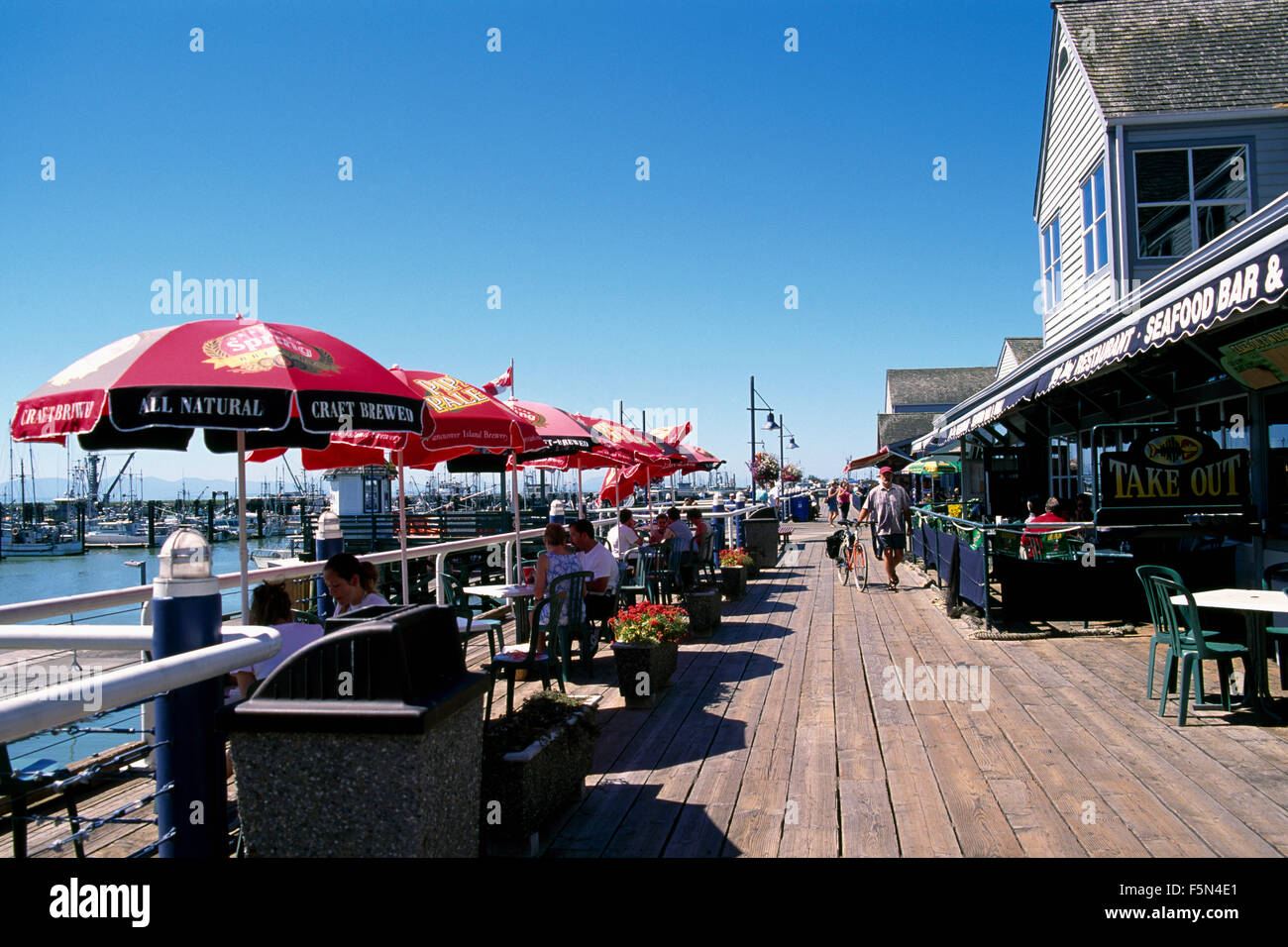 Steveston, BC, British Columbia, Canada - Outdoor Restaurant along ...