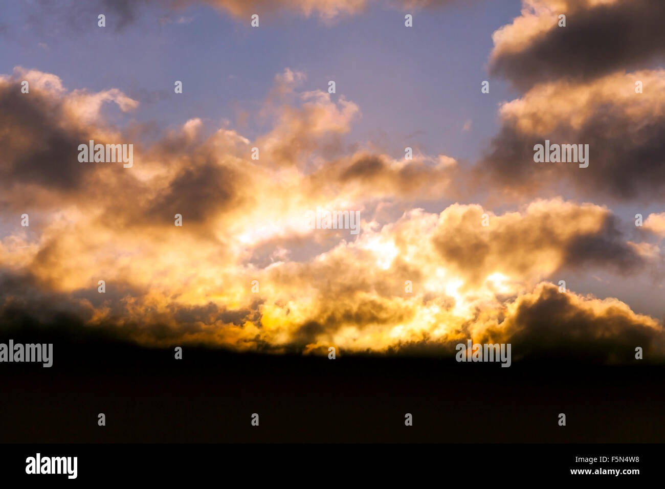 sunset on the sky Stock Photo - Alamy