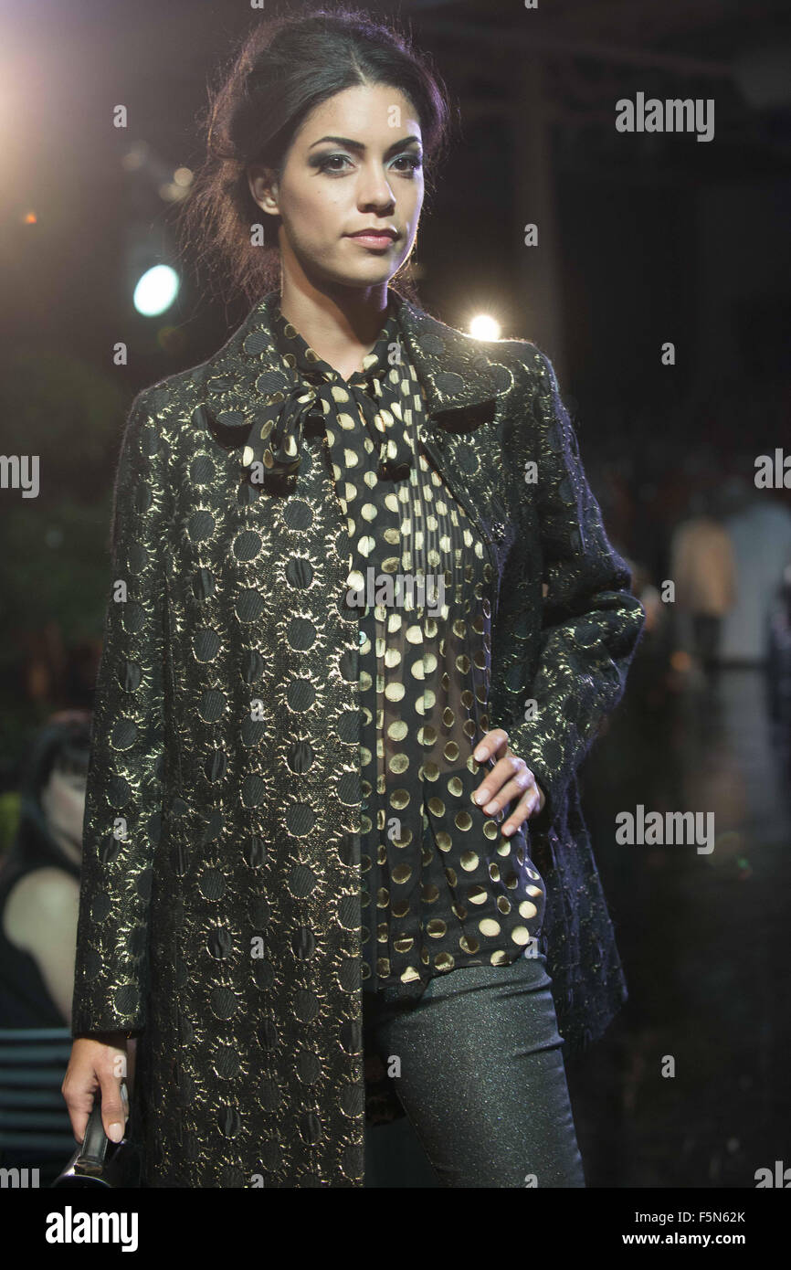 Calgary, Alberta, Canada. 6th Nov, 2015. A female model walks the ...