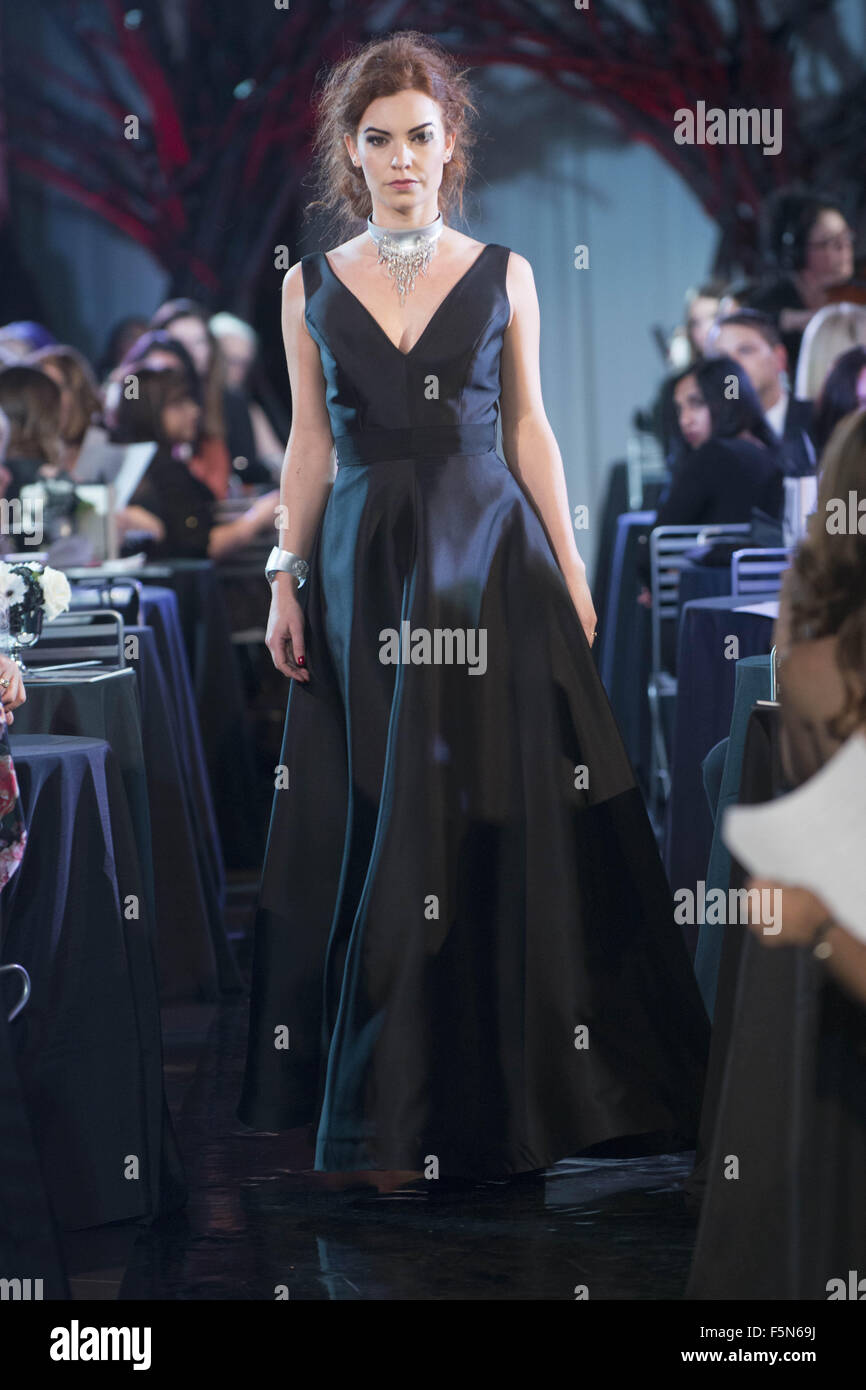 Calgary, Alberta, Canada. 7th Nov, 2015. A female model walks the ...