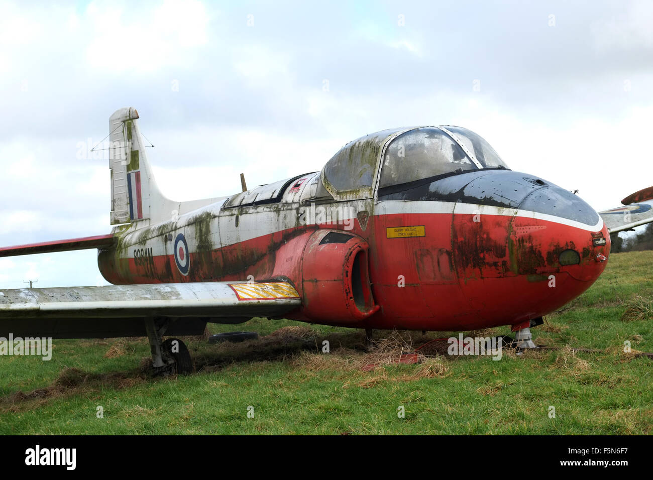 Jet Provost RAF jet trainer aircraft from the i960's, now left ...