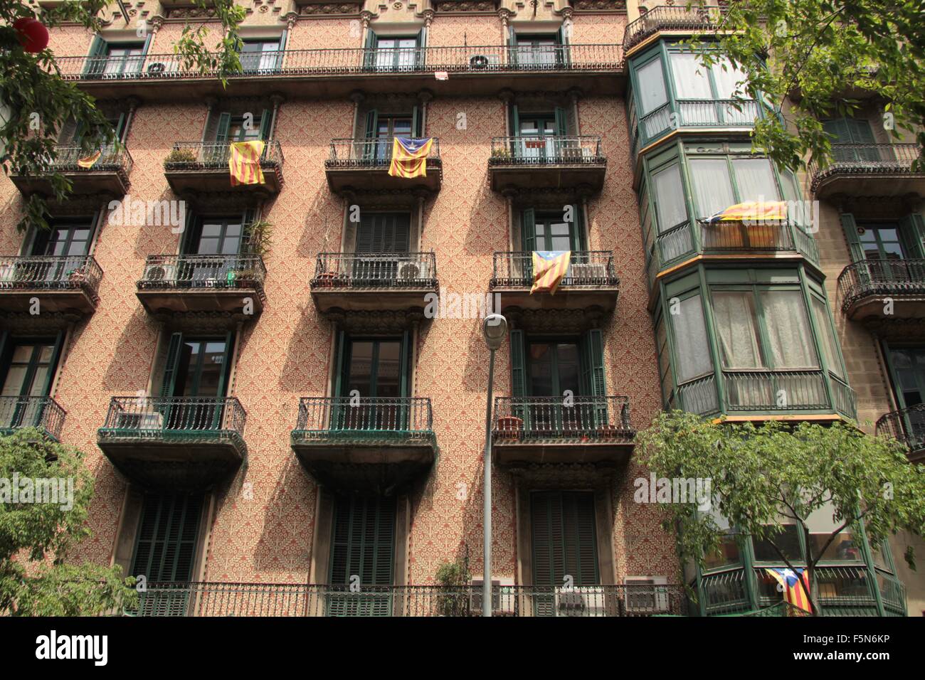 Building facade Barcelona, Spain Stock Photo - Alamy