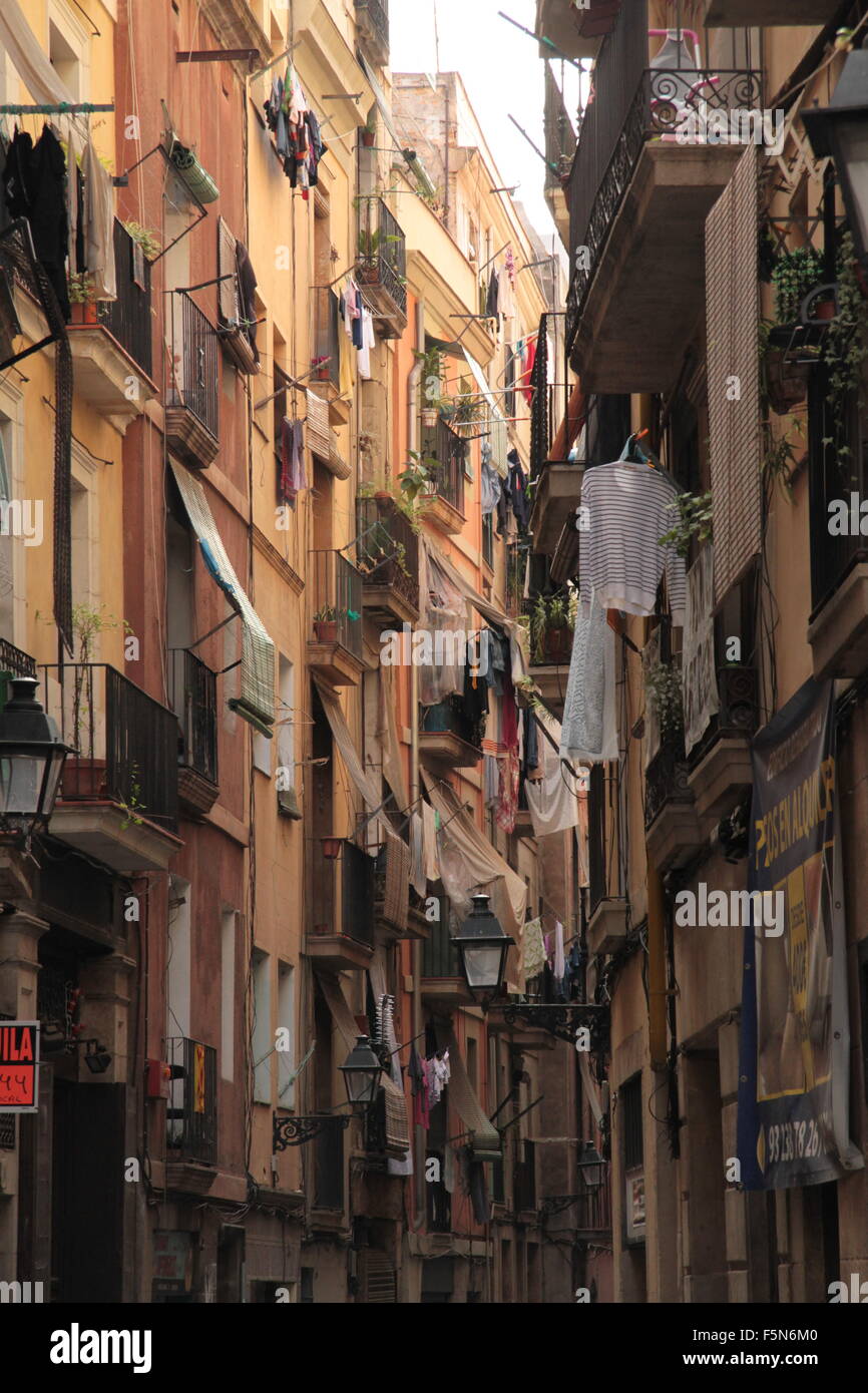 back streets Ravel,Barcelona, Spain Stock Photo - Alamy