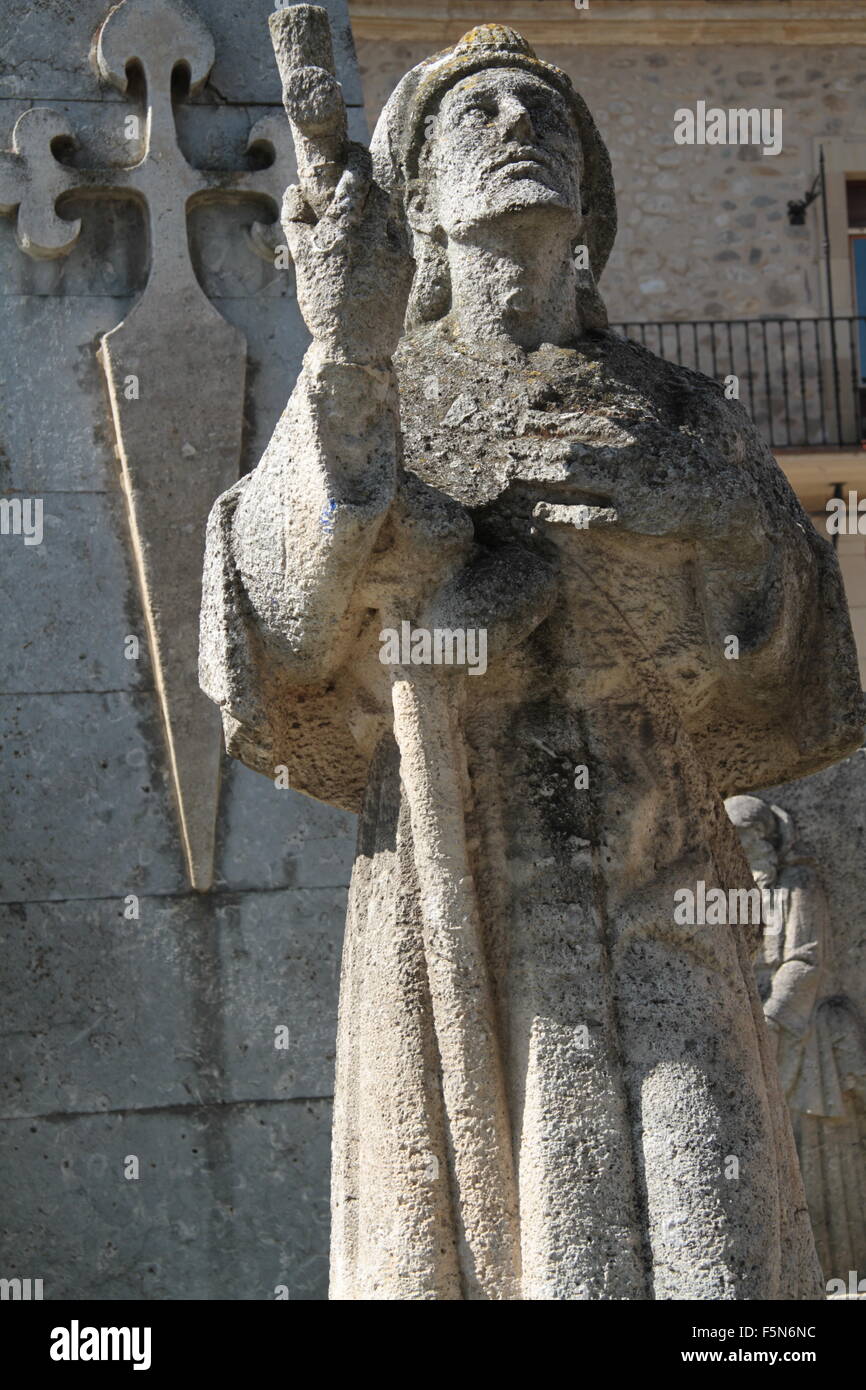 stone statue , monastery Santo Domingo de Calzada, La Rioja Spain Stock ...