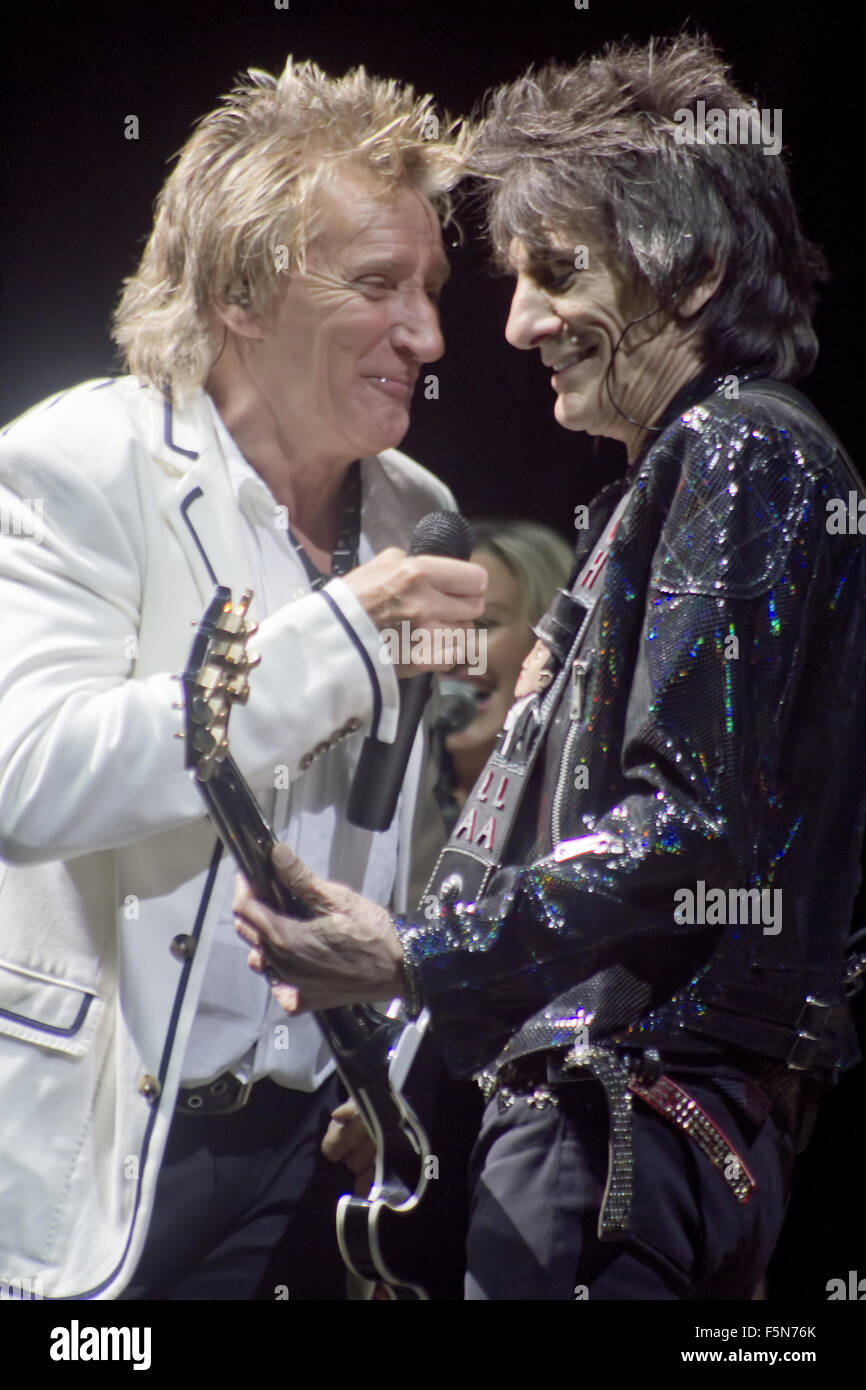 The Faces Reunion Concert at Hurtwood Park Polo Club Featuring: Rod Stewart, Ronnie Wood Where ...