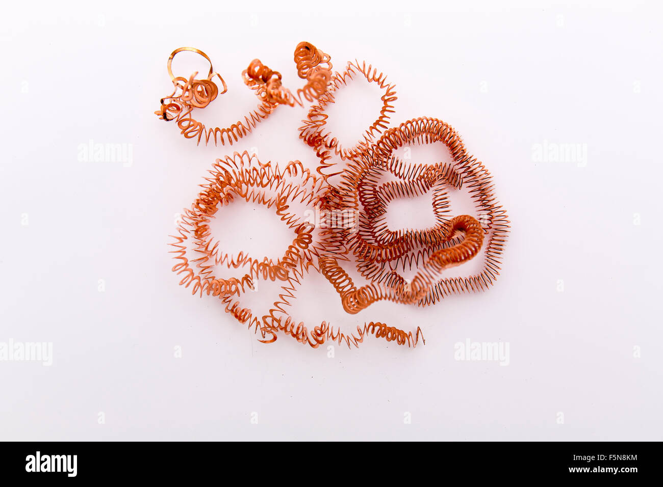 Closeup of the metalic spring Stock Photo - Alamy