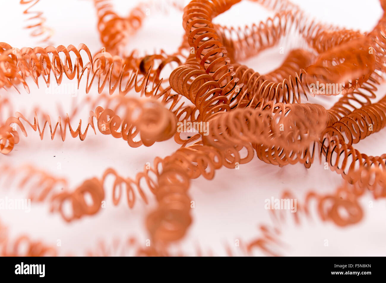 Closeup of the metalic spring Stock Photo - Alamy