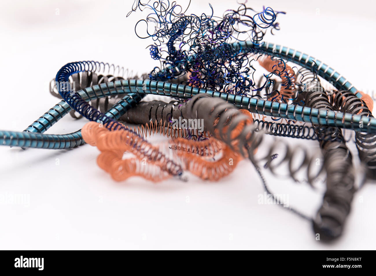 Closeup of the metalic spring Stock Photo - Alamy