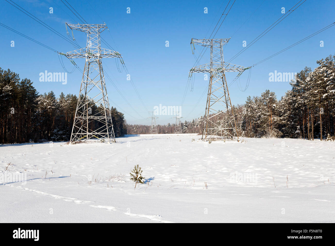 Power in the winter Stock Photo - Alamy