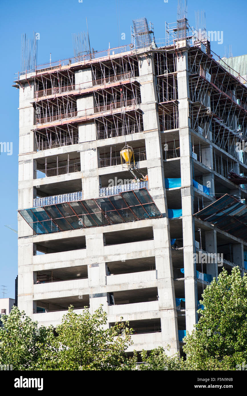High-rise construction, Santiago, Chile Stock Photo - Alamy