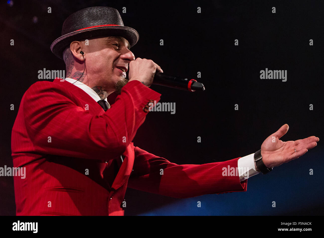 Fontaneto d'Agogna Italy. The Italian rapper and pop singer Alessandro ...