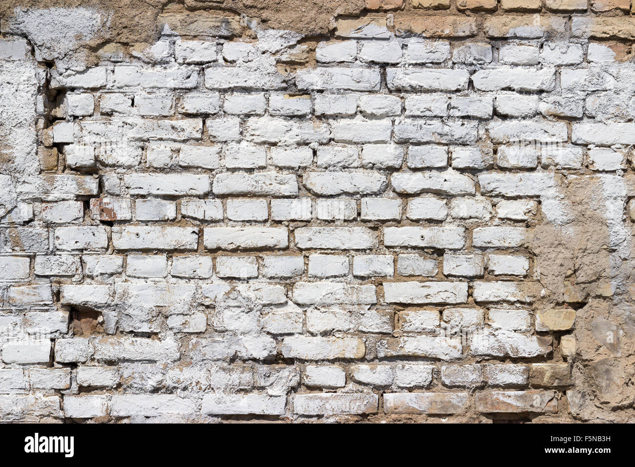Background texture of a old white brick wall Stock Photo - Alamy