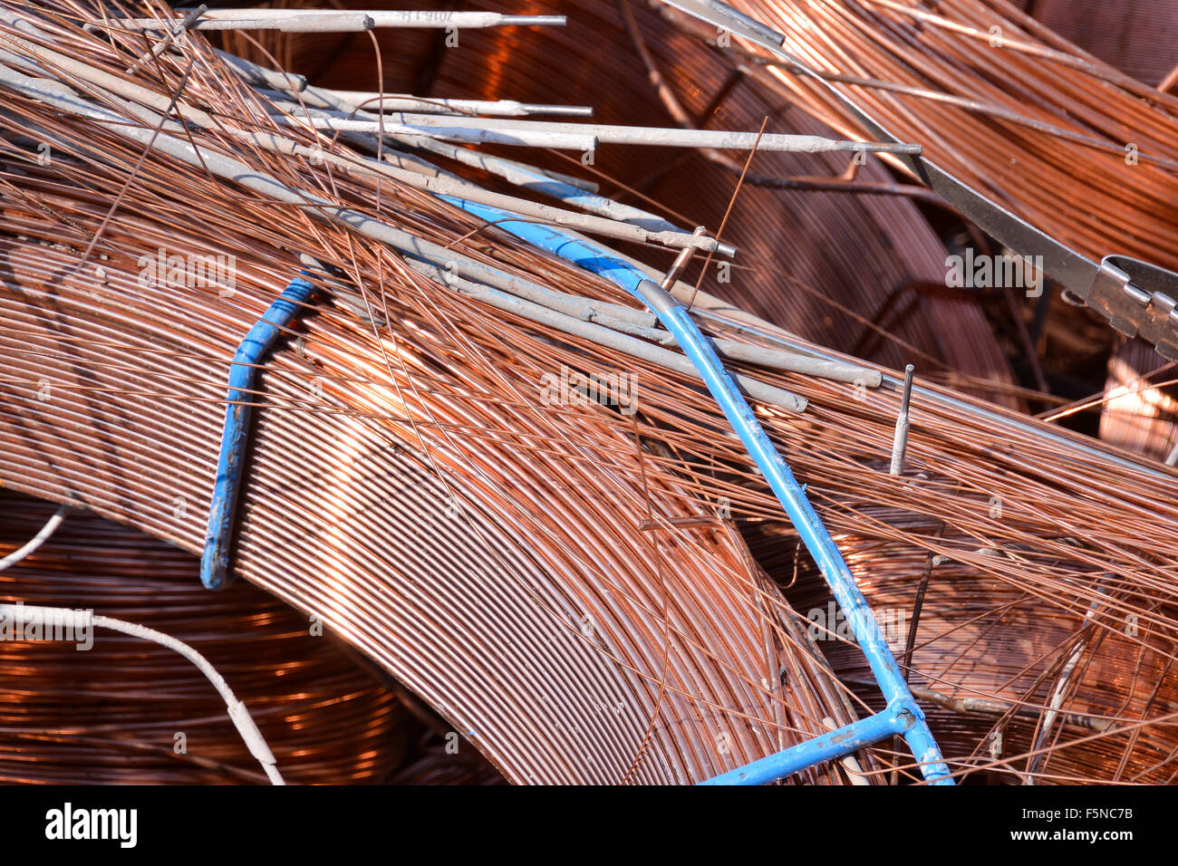 Metal Ready for Recycling Stock Photo - Alamy