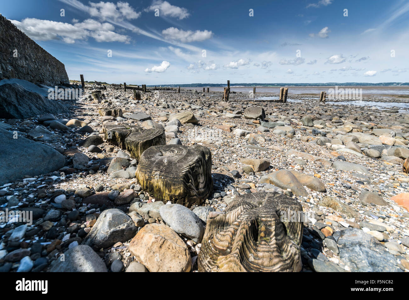 Morfa Madryn Lavan Sands near Llanfairfechan North Wales looking ...