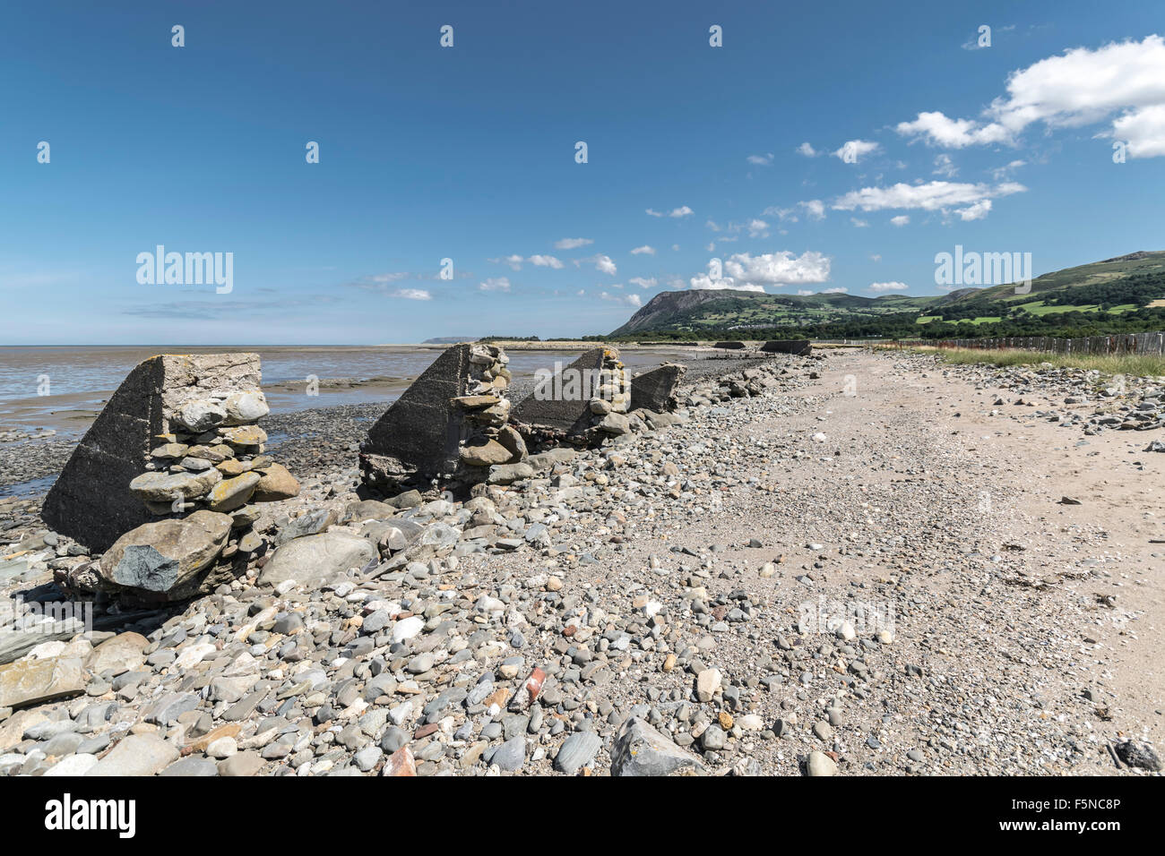 Morfa Madryn Lavan Sands near Llanfairfechan North Wales looking ...