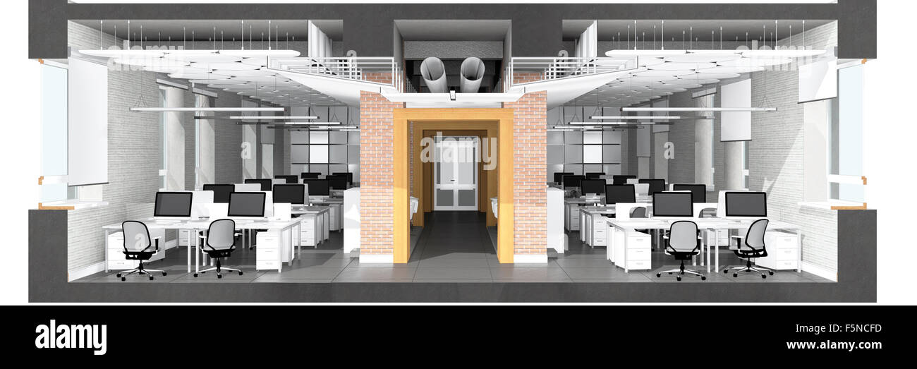 Office building cross section hi-res stock photography and images - Alamy