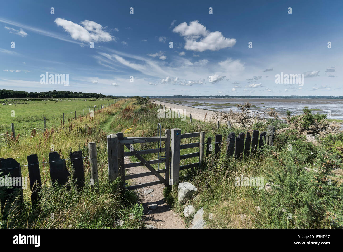 Morfa Madryn Lavan Sands near Llanfairfechan North Wales looking ...