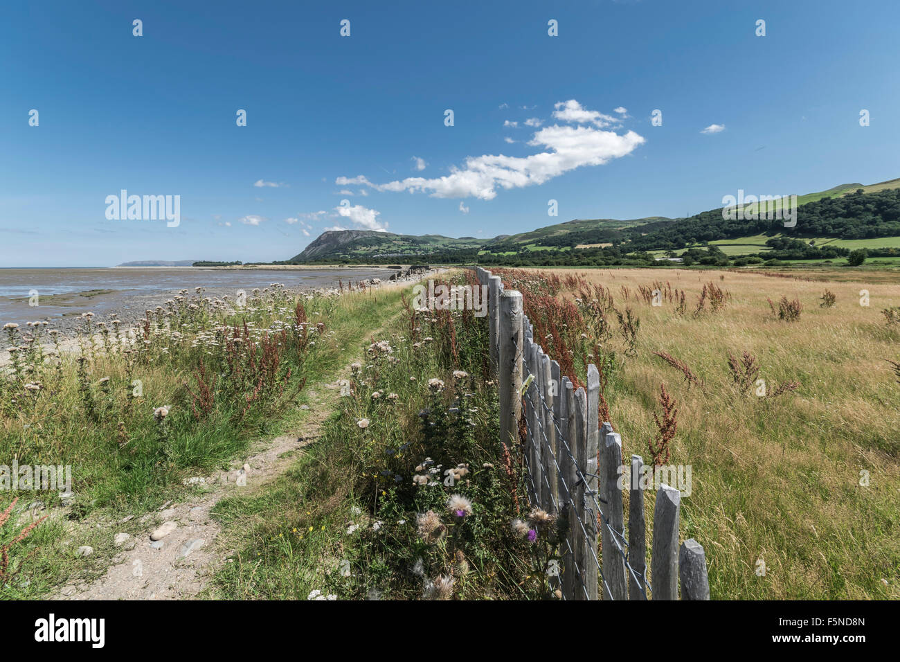 Morfa Madryn Lavan Sands near Llanfairfechan North Wales looking ...