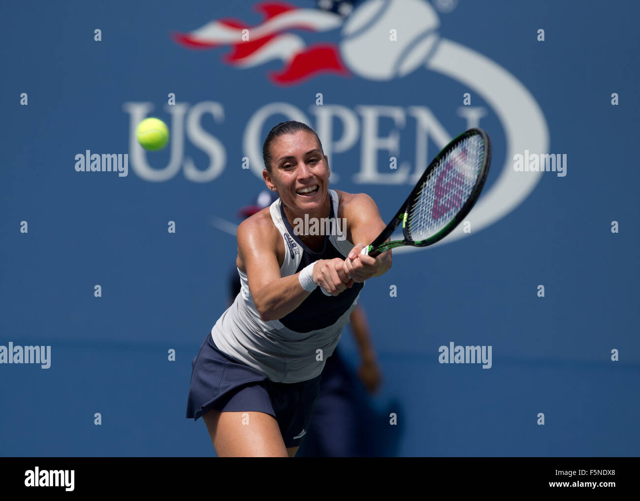 Flavia Pennetta (ITA) at the 2015 US Open Flushing Meadows,USTA Billie ...