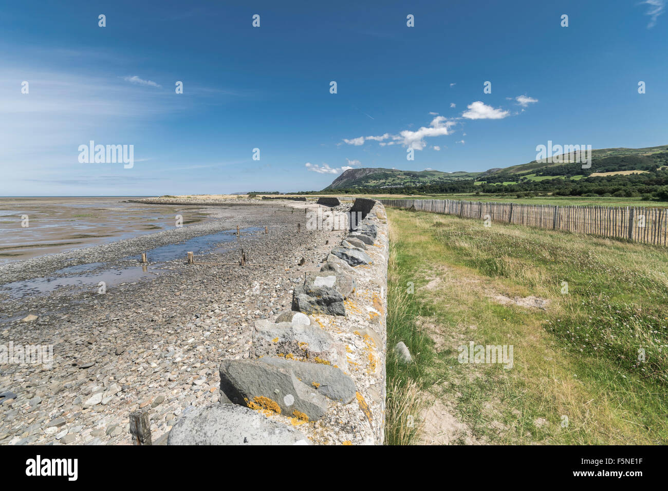 Morfa Madryn Lavan Sands near Llanfairfechan North Wales looking ...