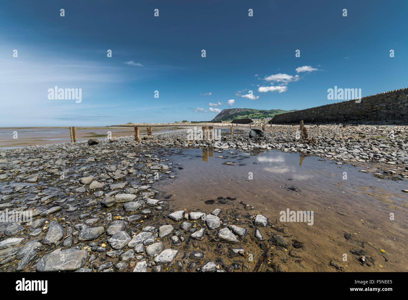 Morfa Madryn Lavan Sands near Llanfairfechan North Wales looking ...