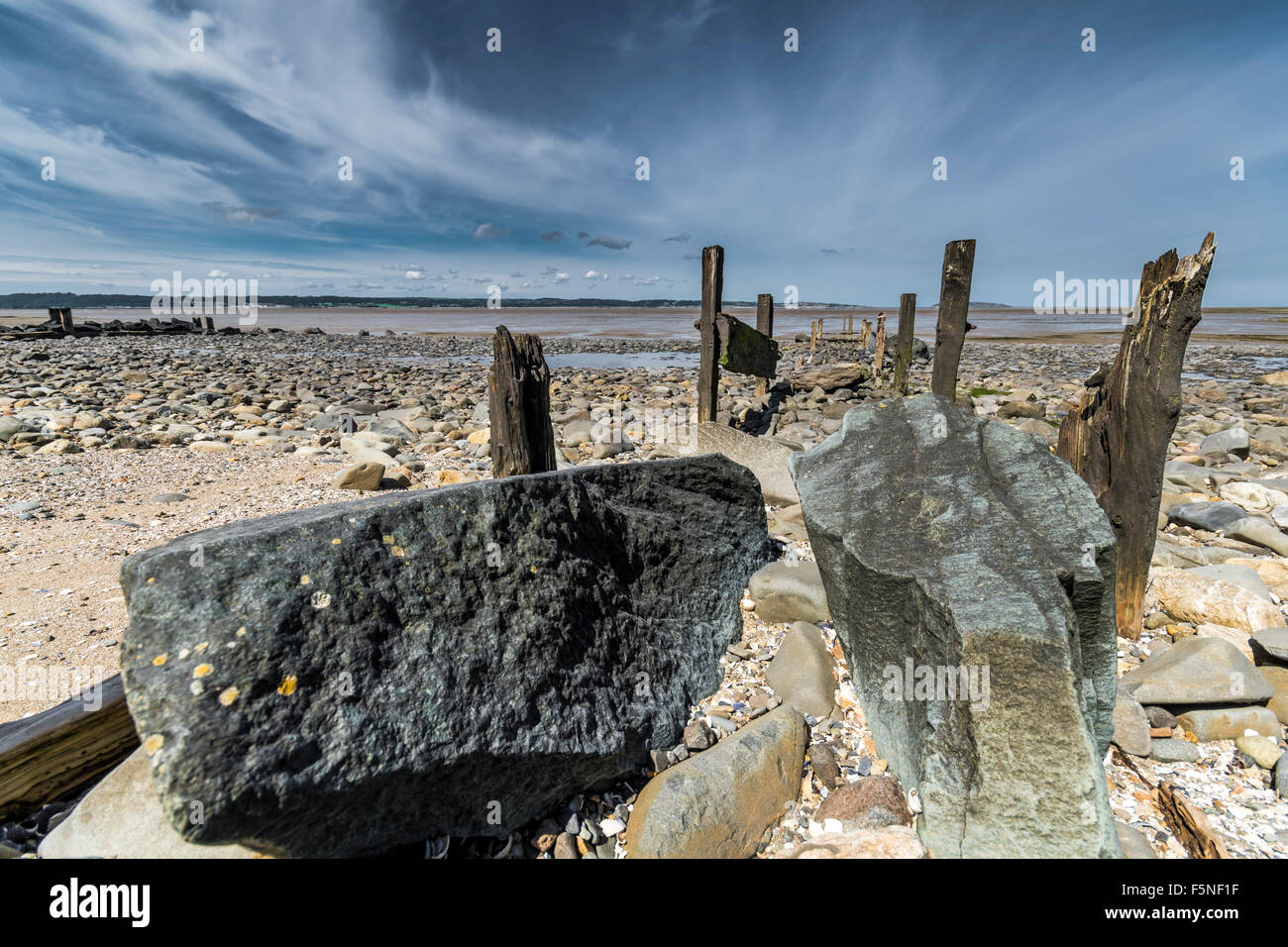 Morfa Madryn Lavan Sands near Llanfairfechan North Wales looking ...