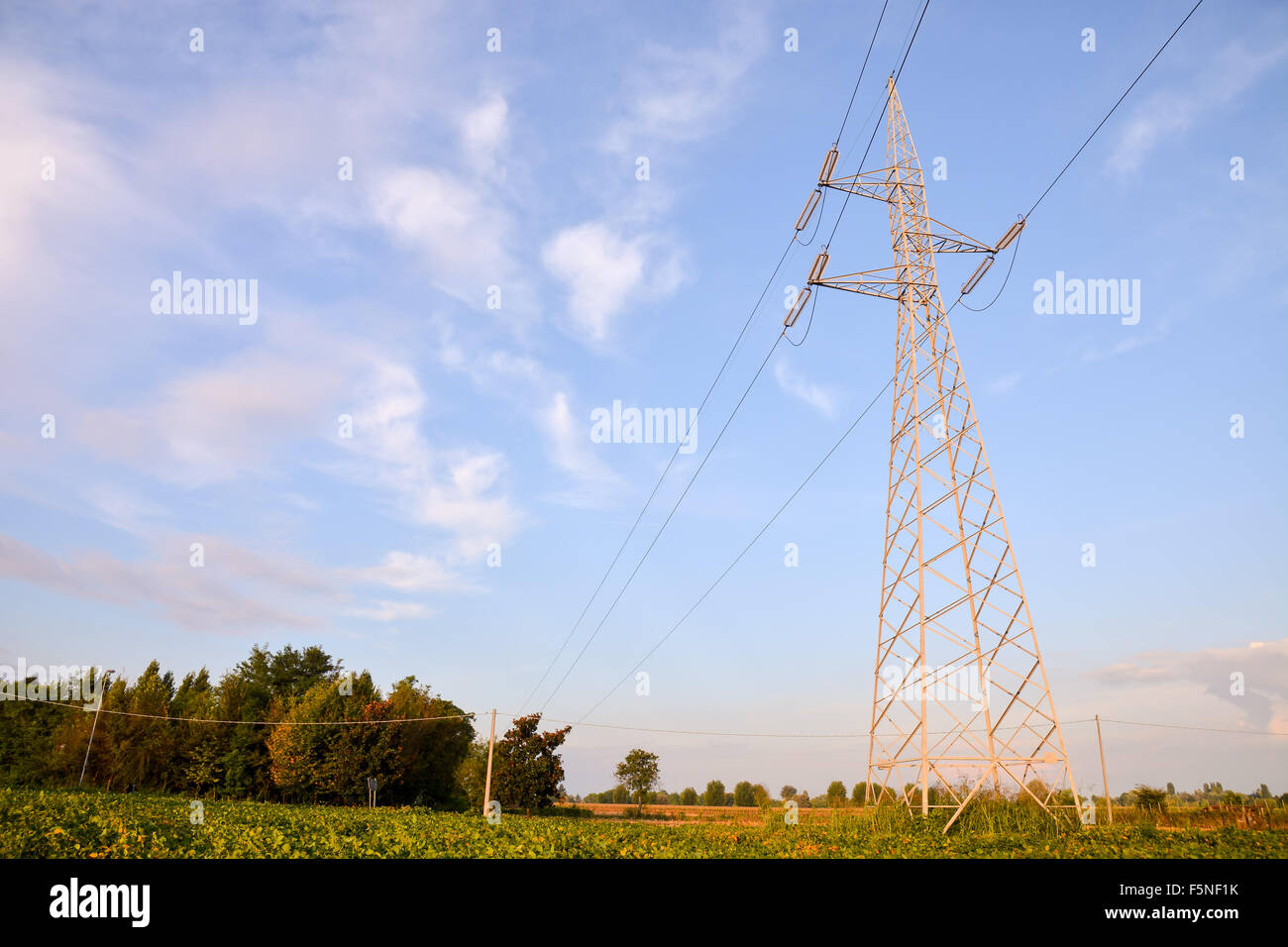 Electricity Pylon Pole Stock Photo - Alamy