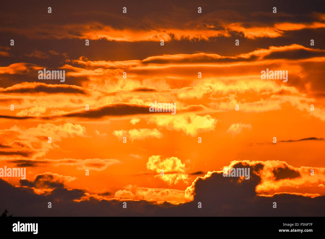Colored Clouds at Sunset Stock Photo - Alamy