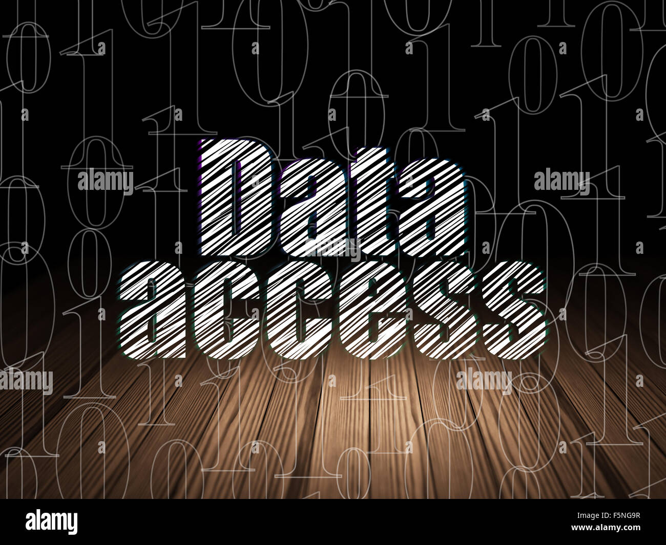 Information concept: Data Access in grunge dark room Stock Photo - Alamy