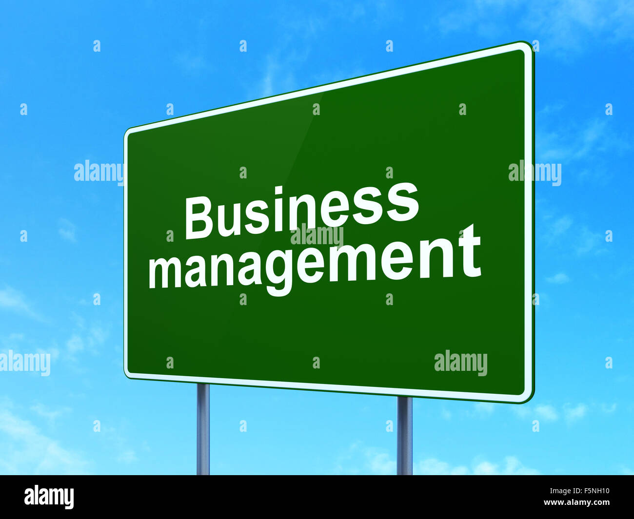 Business concept: Business Management on road sign background Stock ...
