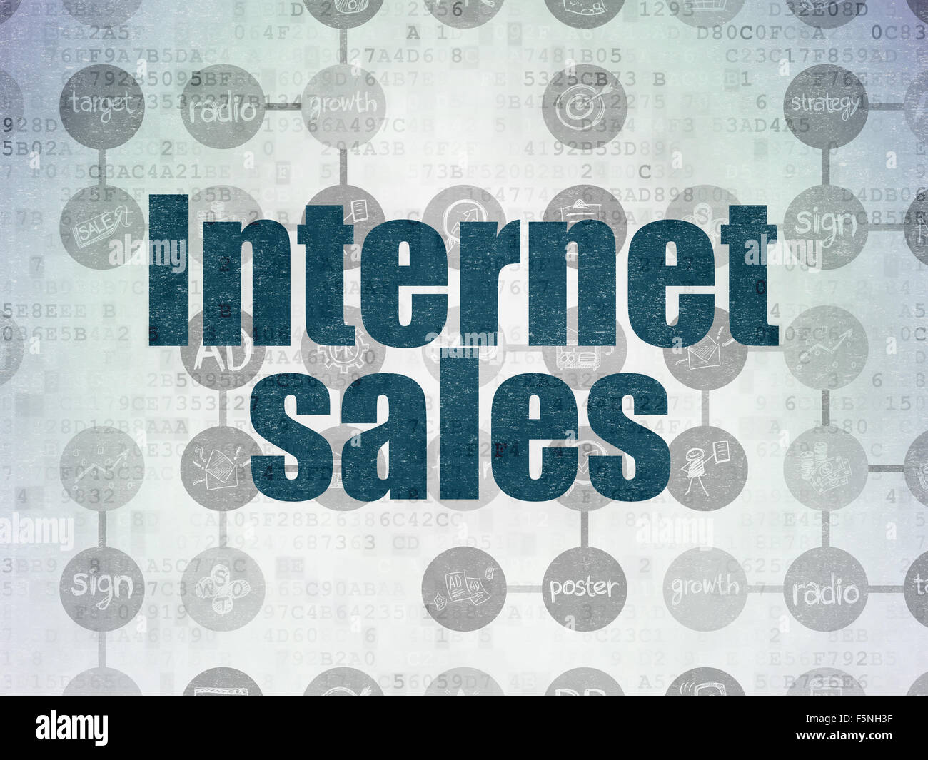 Marketing concept: Internet Sales on Digital Paper background Stock ...