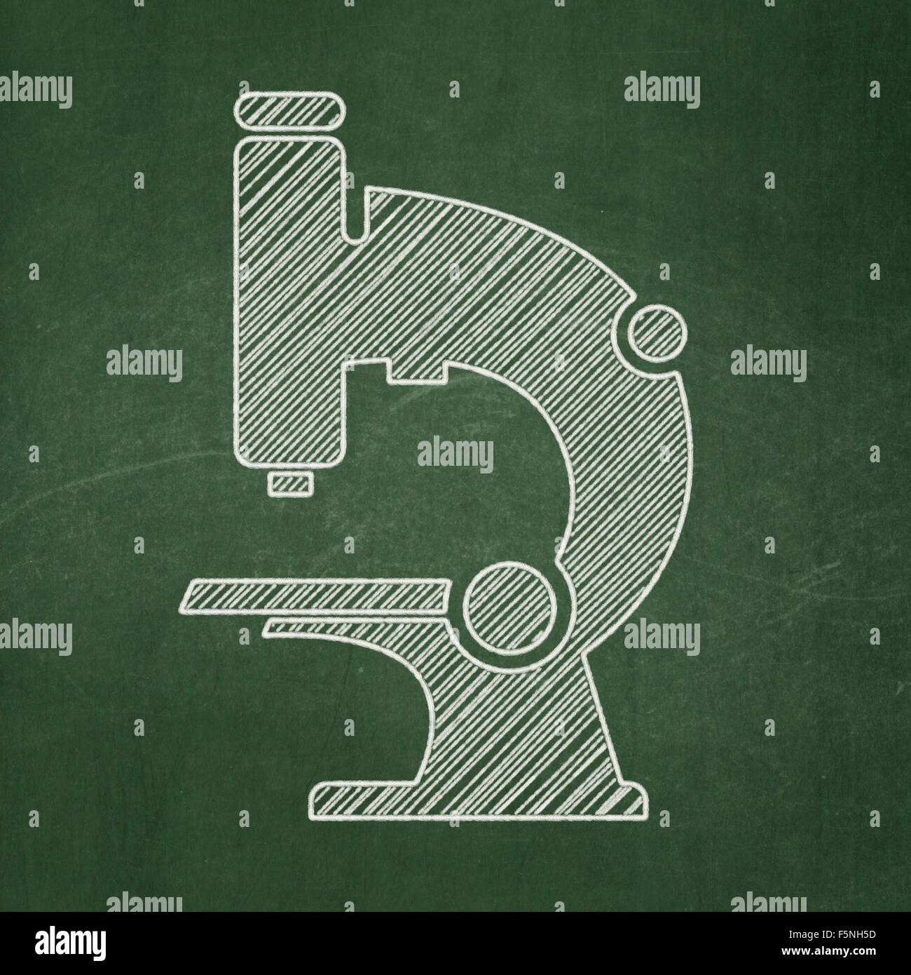 Science concept: Microscope on chalkboard background Stock Photo - Alamy