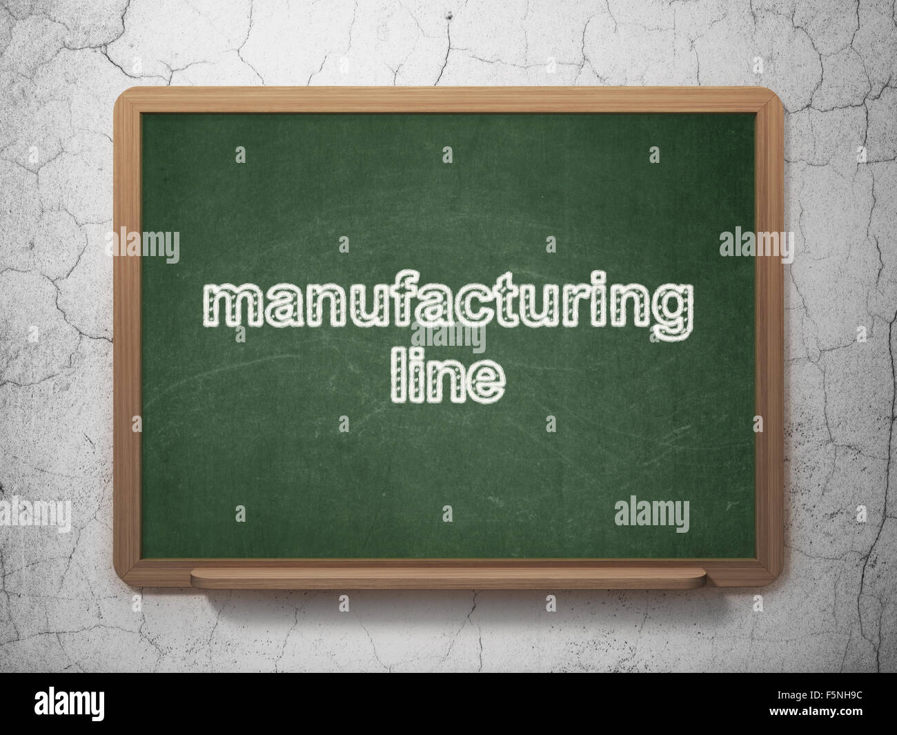 Manufacuring concept: Manufacturing Line on chalkboard background Stock ...
